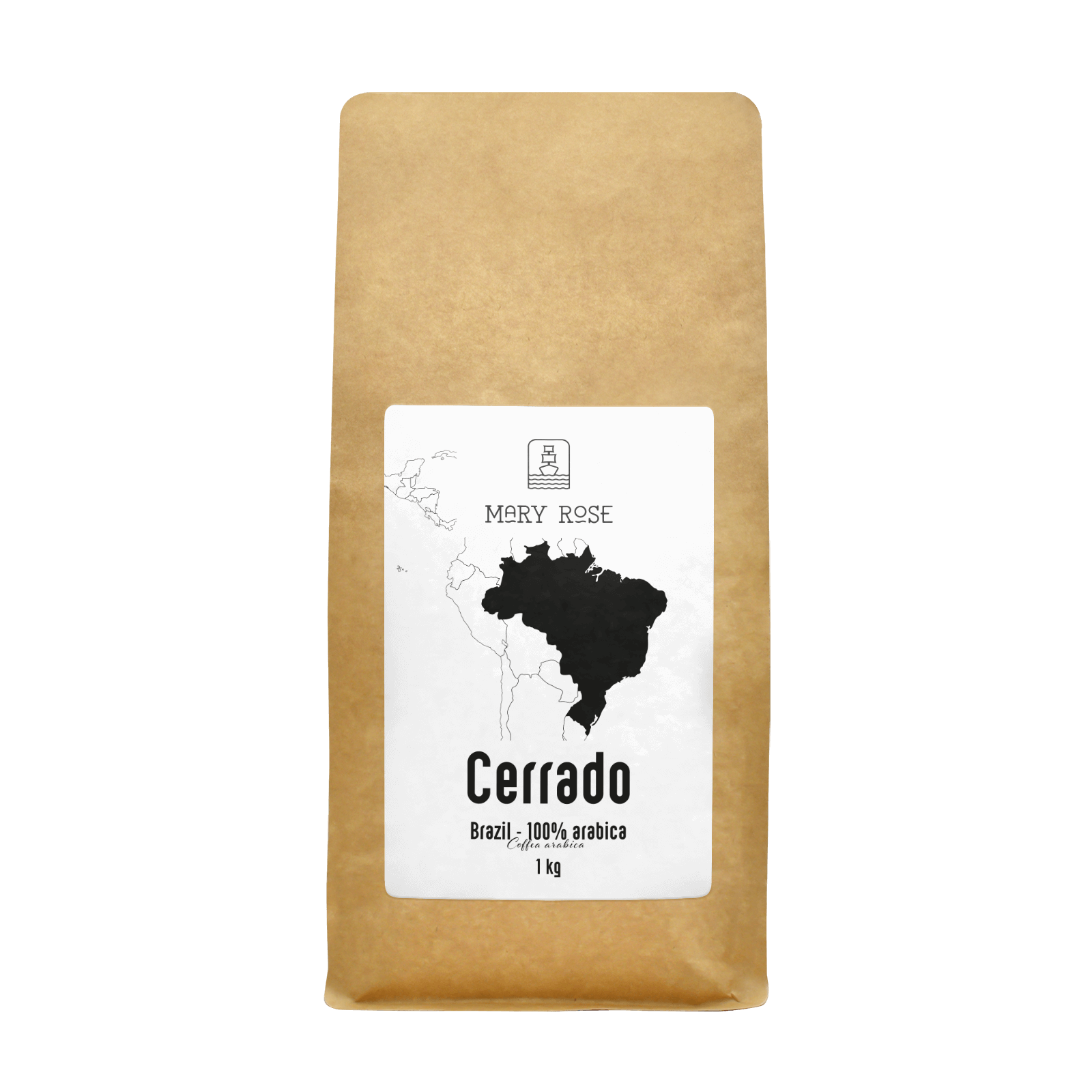 Mary Rose - whole bean coffee Brazil Cerrado premium 1kg | Coffee ...