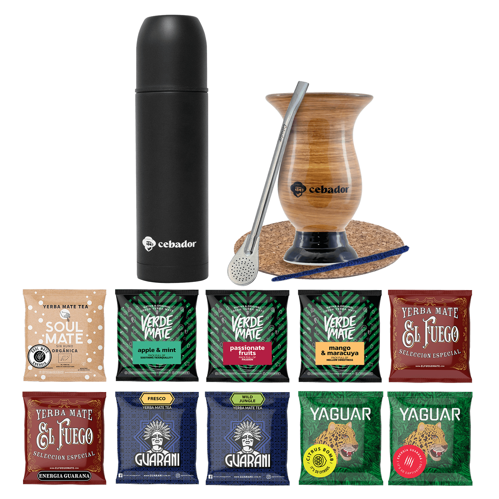 Set Outdoor Yerba Mate 10x50g Yerbomos Sets Yerba Mate Tea