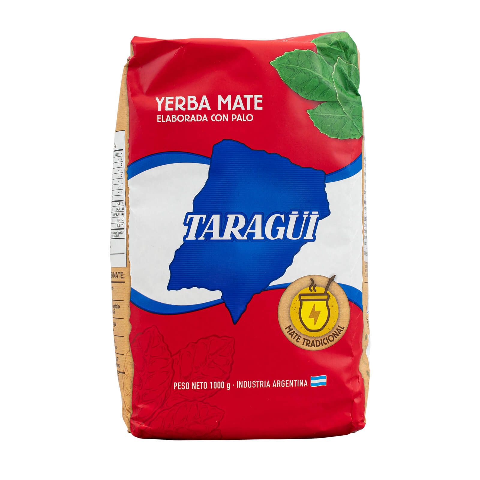 Taragui Elaborada Con Palo Tradicional 1kg 1000g | Yerba Mate A-Z ...