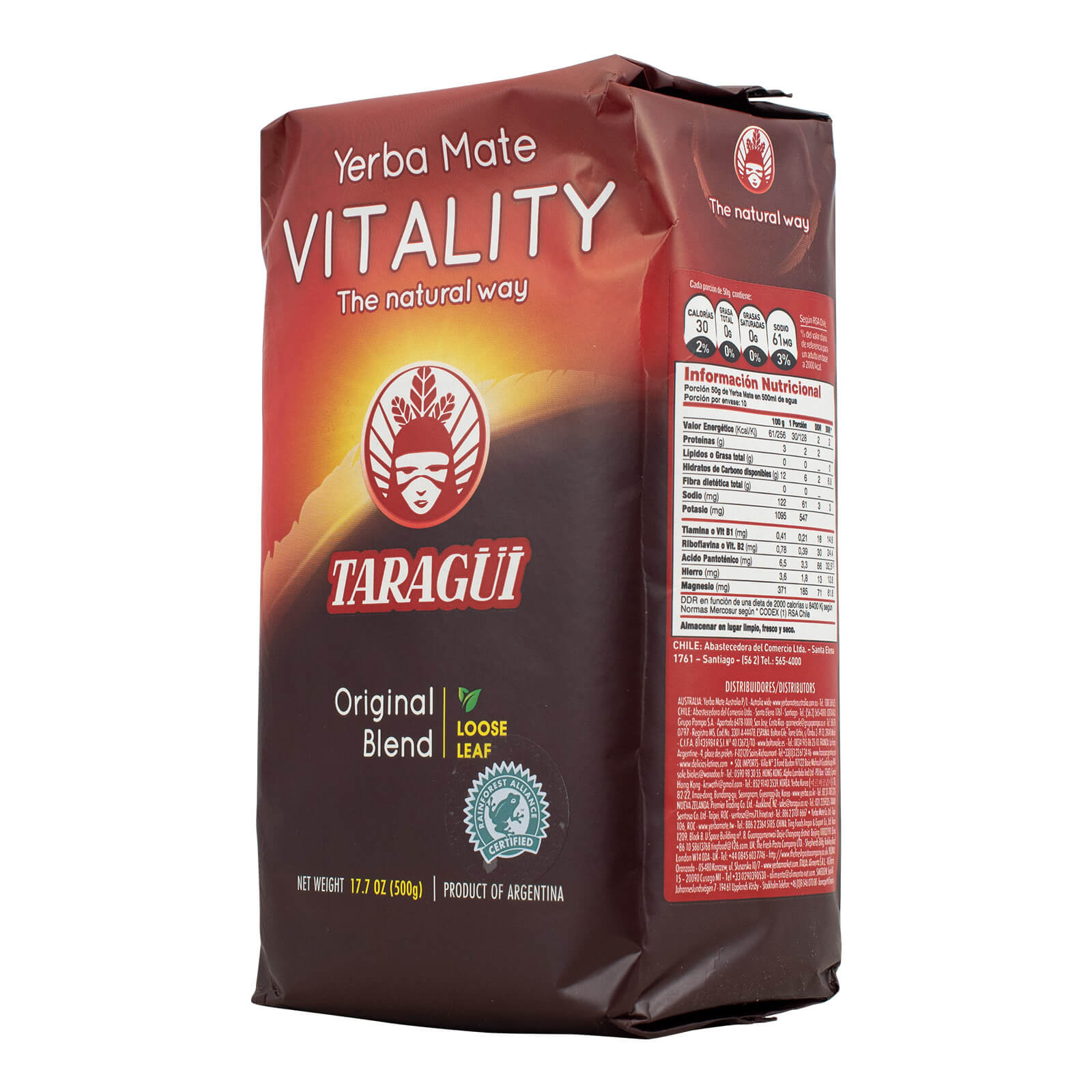 Taragui Vitality 0,5kg | Yerba Mate A-Z \ Taragui Yerba Mate \ By ...