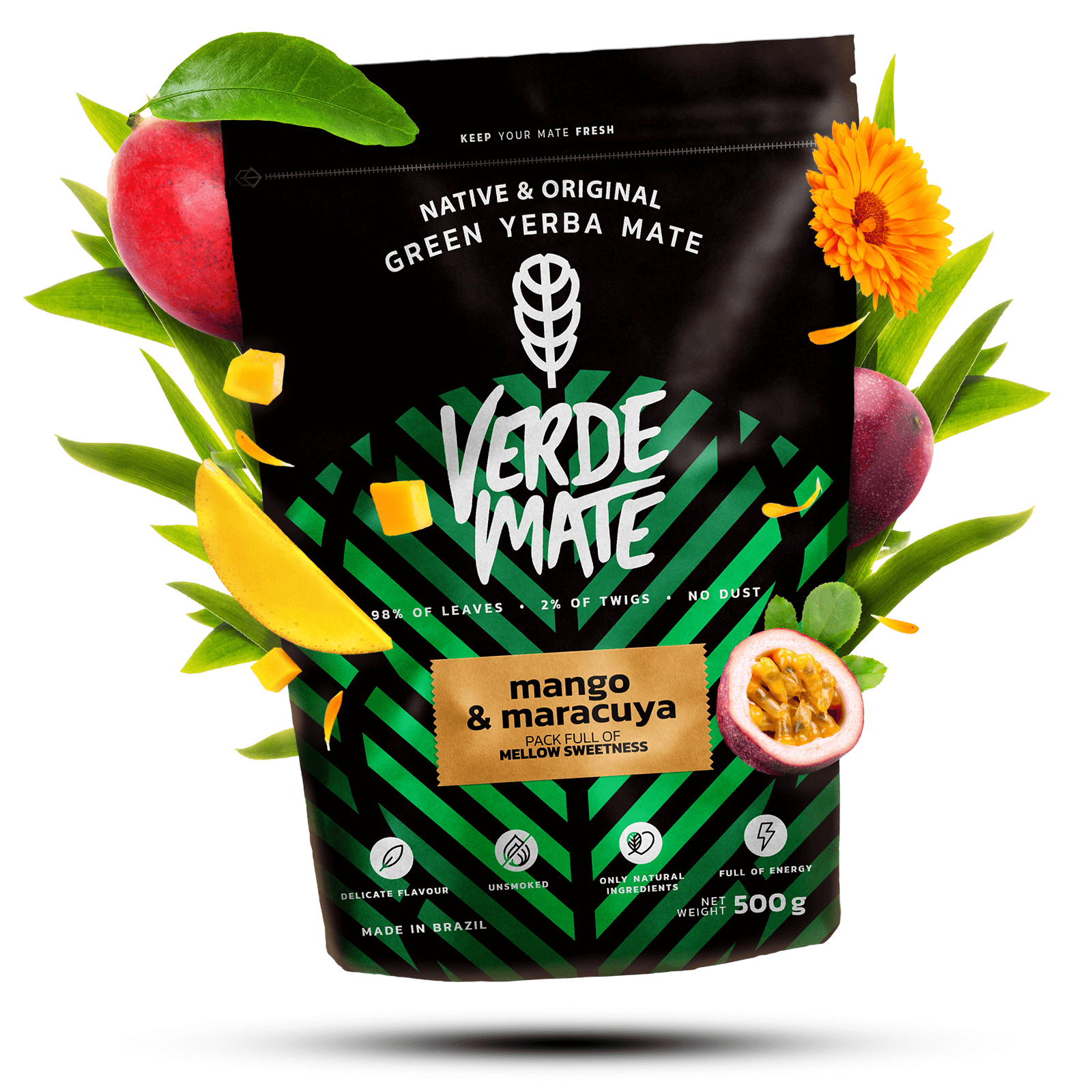 Verde Mate Green Mango & Maracuya 0.5kg 500g \ Mango & Maracuya | Yerba ...