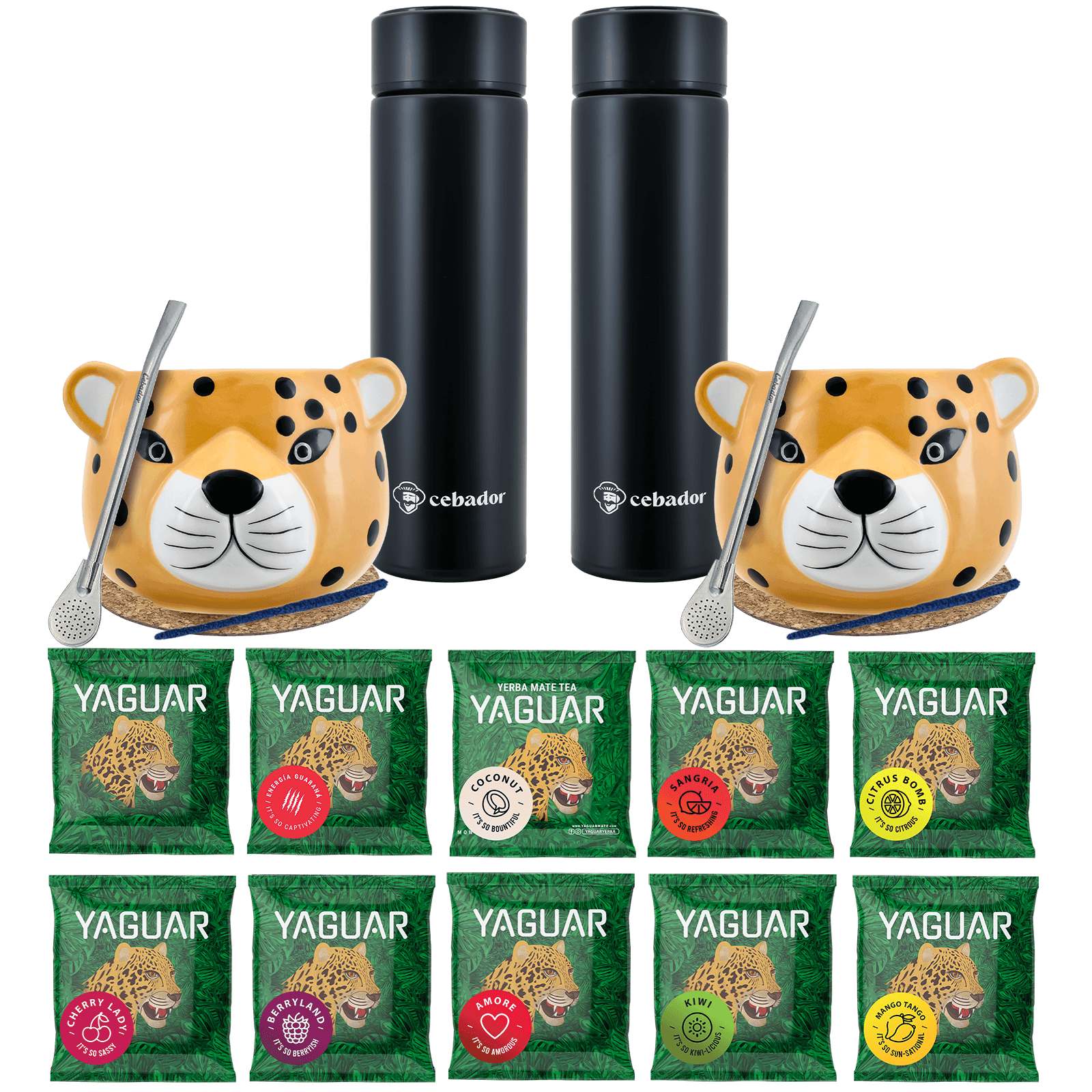 Yerba Mate Thermos Bombilla Set for Two 500g | Sets \ Yerba Mate Tea ...
