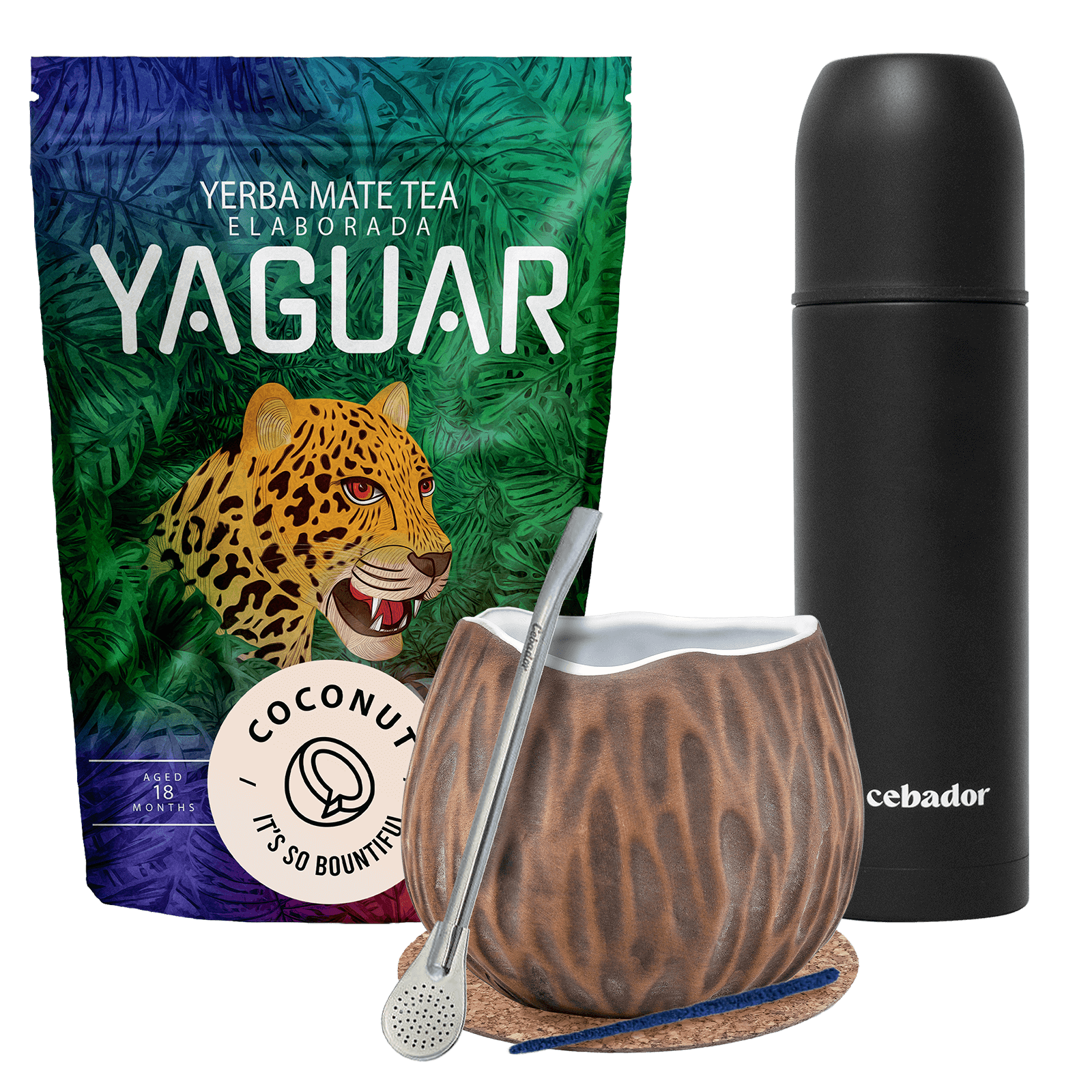 Yerba Mate Yaguar Coconut Yerbomos Starter Kit | Sets \ Yerba Mate Tea ...