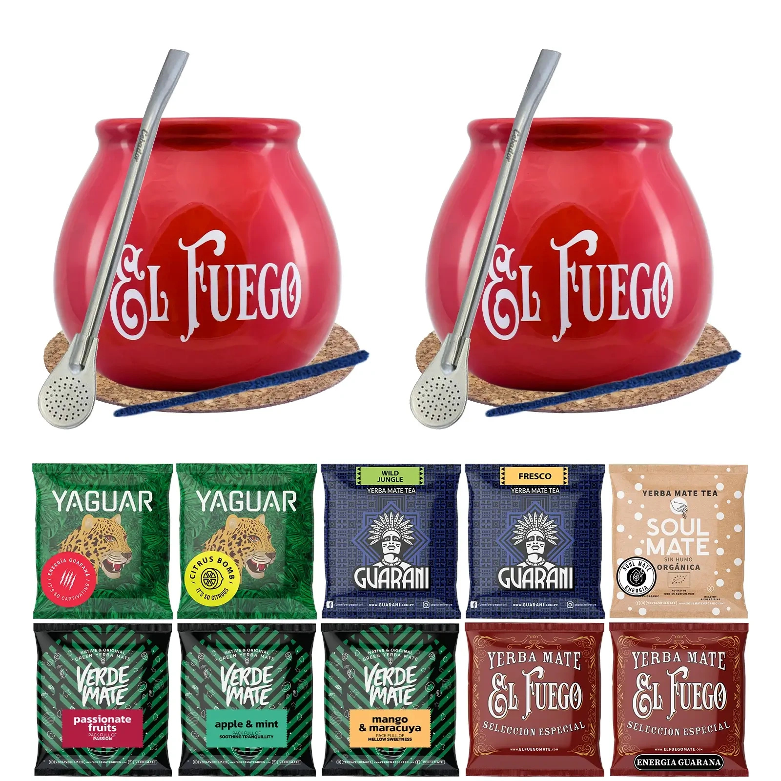 Yerba mate set 10 x 50g | Sets \ Yerba Mate Tea Sets For Couples ...