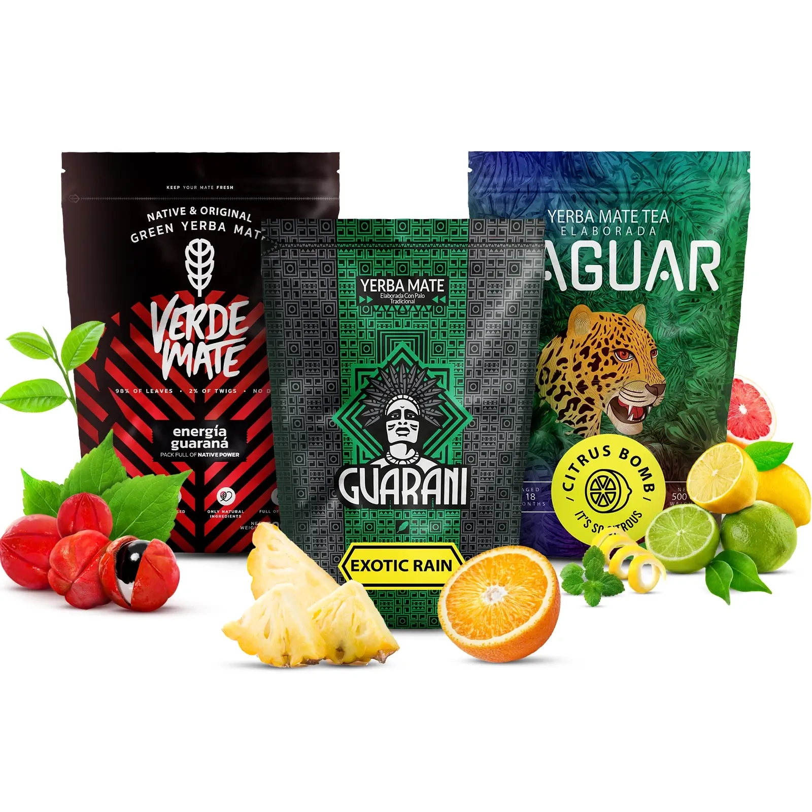 Yerba Mate Best Fruit Set 3x500g | | MateMundo.co.uk