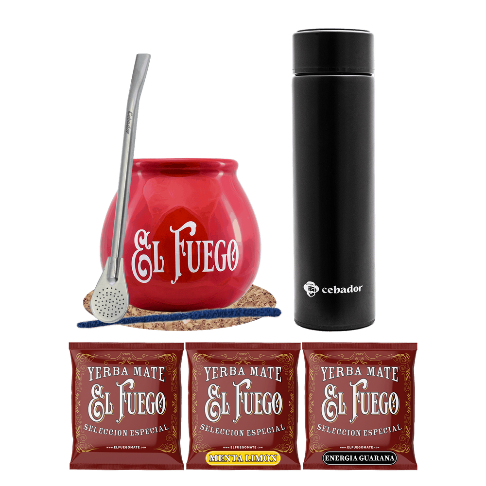 Set Yerba Mate 150g Mate Gourd 3x50g Thermos Sets Yerba Mate Tea