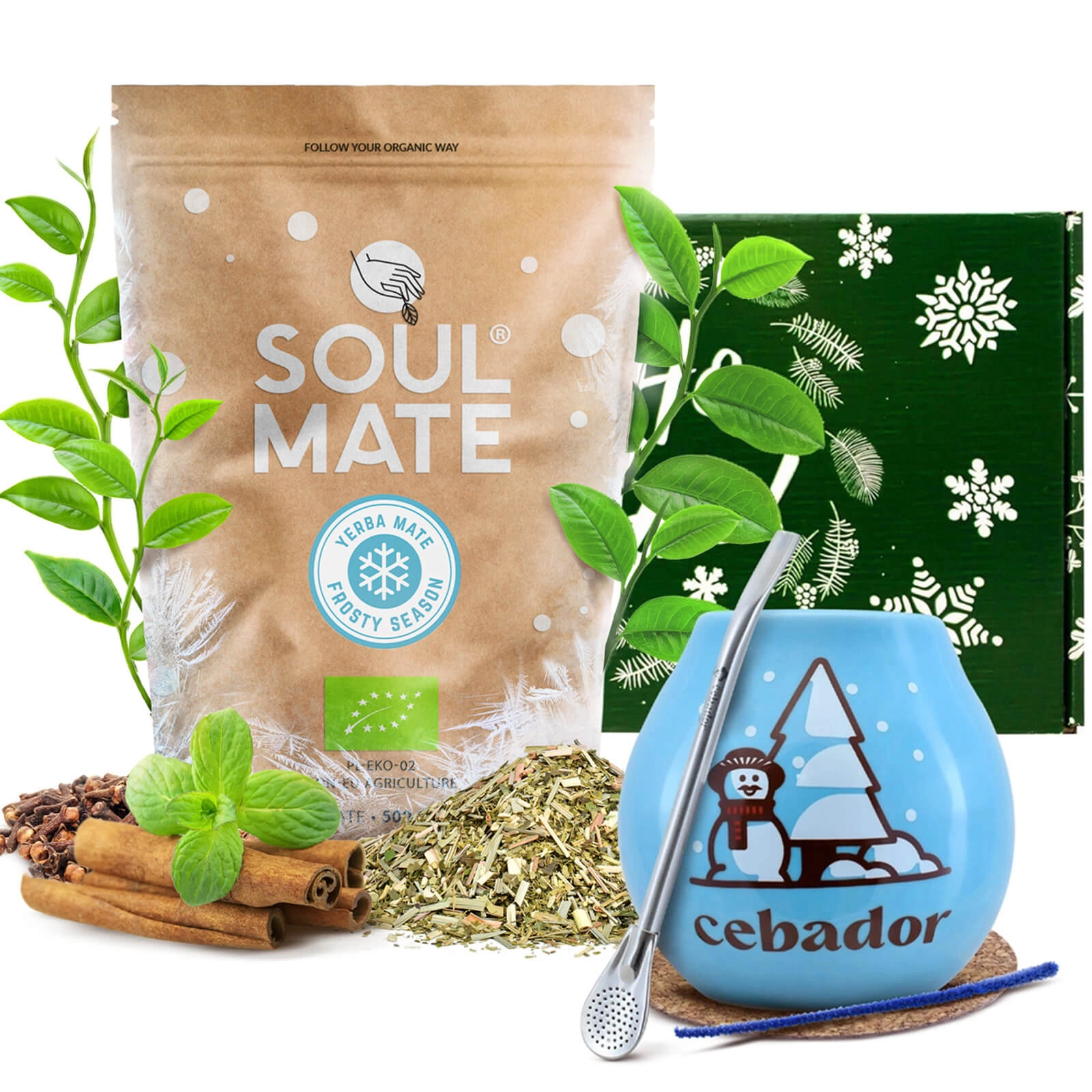 Winter Gift Set Yerba Mate Soul Mate Frosty Season 0.5kg | | MateMundo ...