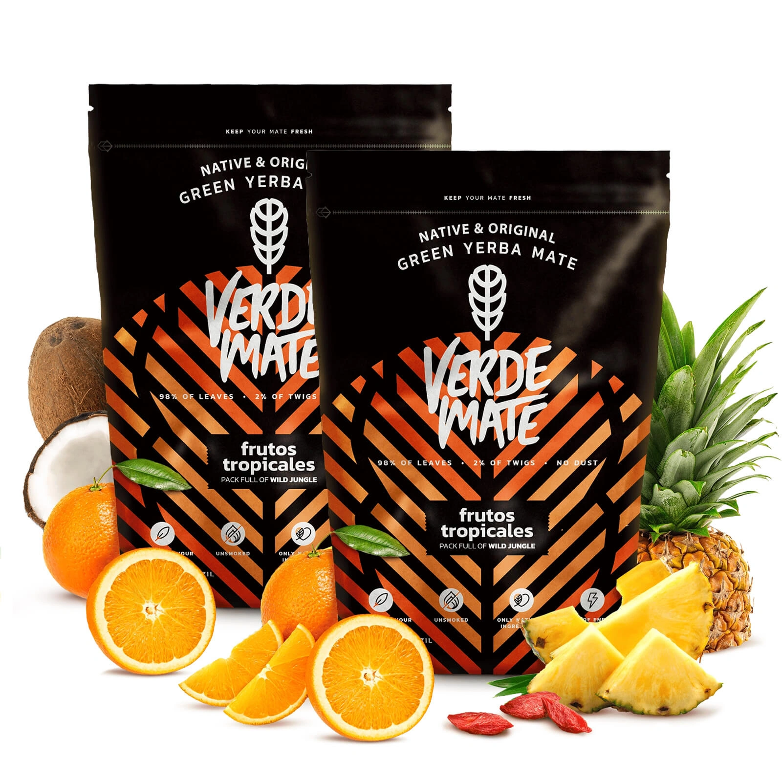 Yerba Verde Mate Green Frutos Tropical Fruit 1kg | | MateMundo.co.uk