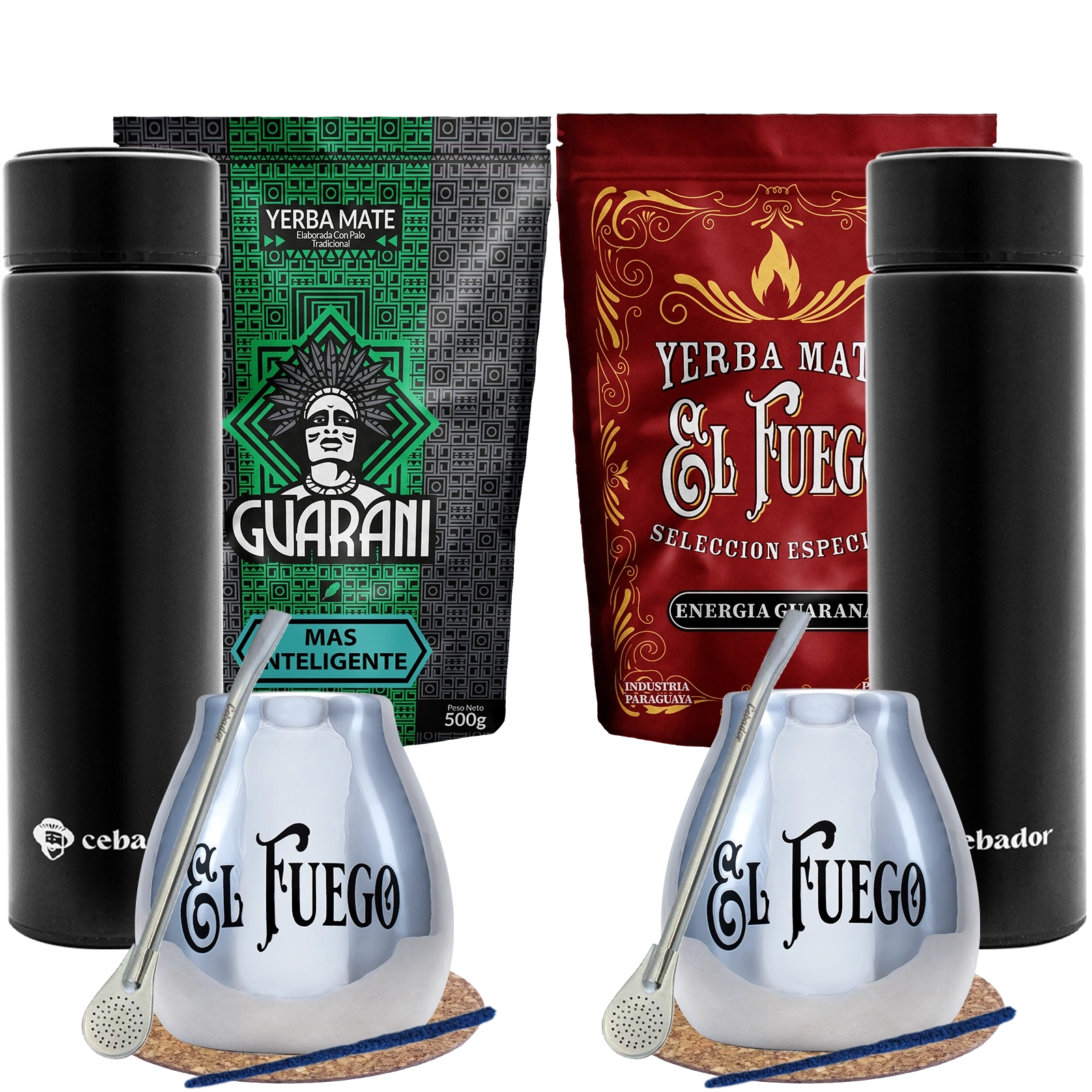 Yerba Mate Set for Two 2x0.5kg Thermos | | MateMundo.co.uk