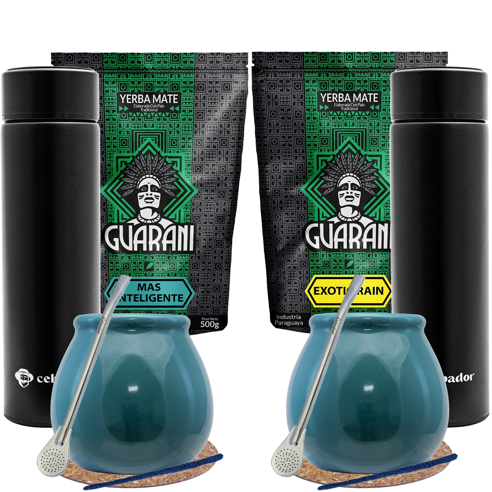 Yerba Mate Set for two + Thermos | Categories \ Yerba Mate \ Yerba mate sets \ Sets for couples ...