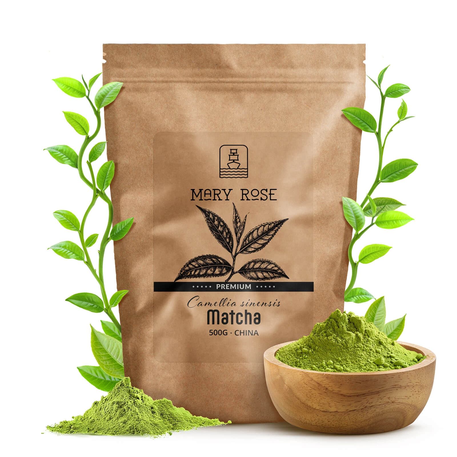 Mary Rose – Chinese Matcha Green Tea Premium 500g | | MateMundo.co.uk